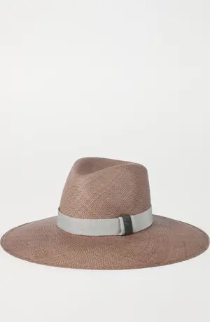 Brunello Cucinelli Straw Fedora - Brown