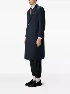 Thom Browne Tailored Velvet-collar Coat