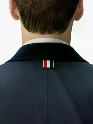 Thom Browne Tailored Velvet-collar Coat