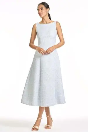 Sachin & Babi Sabrina Sleeveless Tweed Midi Dress