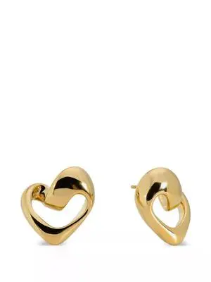 Monica Vinader Infinity Heart Stud Earrings - Gold