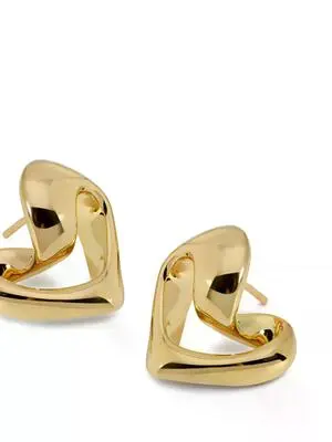 Monica Vinader Infinity Heart Stud Earrings - Gold