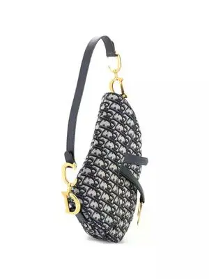 Dior Saddle Handbag Oblique Canvas Medium Shoulder Bag