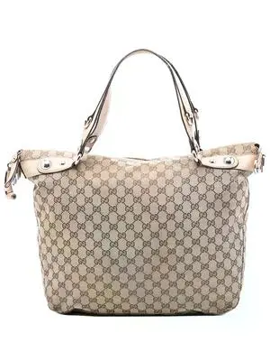Gucci 2016-2026 Large Gg Canvas Icon Bit Satchel - Brown