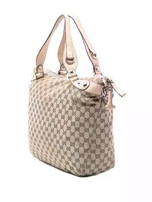 Gucci 2016-2026 Large Gg Canvas Icon Bit Satchel - Brown