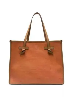 GIANNI CHIARINI Marcella Tote Bag With Tie Detail - Orange