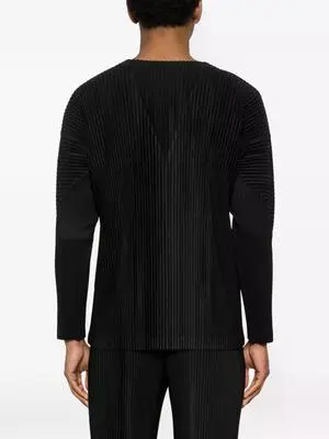 Issey Miyake Buttoned Pleated T-shirt