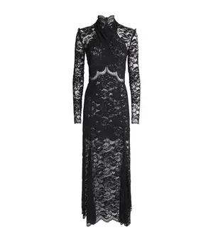 Rabanne Lace Maxi Dress - Black