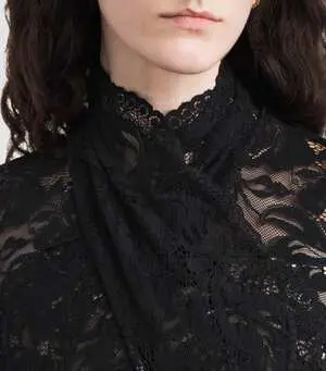 Rabanne Lace Maxi Dress - Black