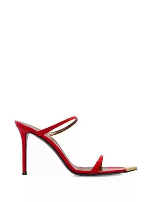 GIUSEPPE ZANOTTI Metallic-detail Strap Leather Sandals