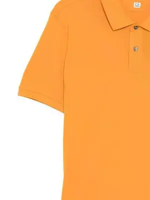 C.P. COMPANY Logo-embroidered Polo Shirt