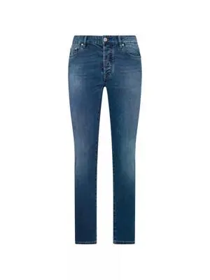 MOORER Five-pocket Denim Trousers