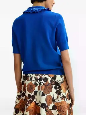 Essentiel Antwerp Jewelry Ruffled Polo Shirt
