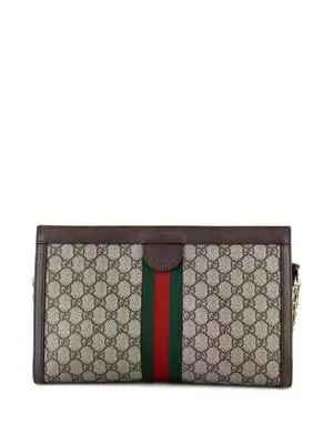 Gucci Ophidia Chain Gg Coated Canvas Medium Shoulder Bag - Brown