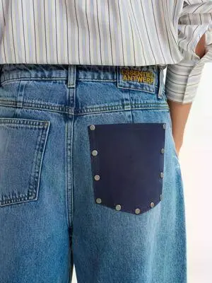 Essentiel Antwerp Five-pocket Jeans With Studded Patch Pocket