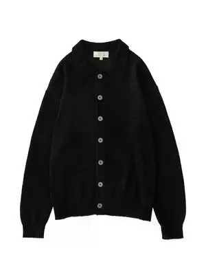 Studio Nicholson Hamto Polo Button Cardigan - Black