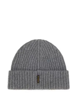 MOORER Davis Ribbed-knit Beanie Hat - Grey