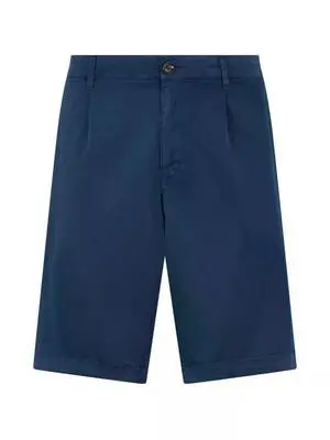 MOORER Darted Bermuda Shorts - Blue