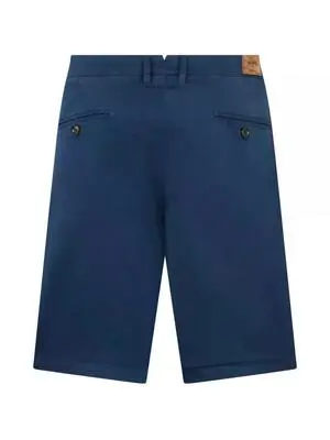 MOORER Darted Bermuda Shorts - Blue