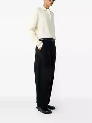 Studio Nicholson Chalco Curved Washed Denim Trousers
