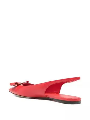FERRAGAMO Zelmy Bow Ballet Flats - Red