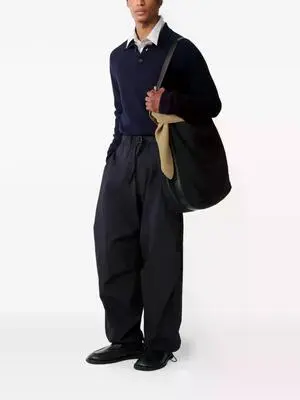 Studio Nicholson Sark Long-sleeve Polo Shirt - Blue