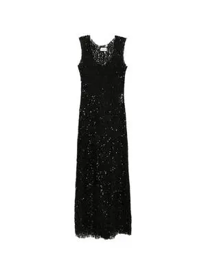 P.a.r.o.s.h Sequin-embellished Sleeveless Maxi Dress