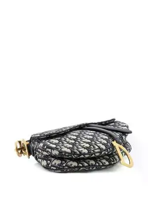 Dior Saddle Handbag Oblique Canvas Medium - Blue