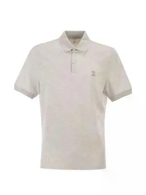 Brunello Cucinelli Printed-logo Polo Shirt