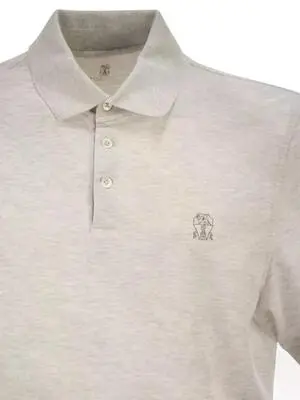 Brunello Cucinelli Printed-logo Polo Shirt