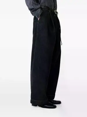 Studio Nicholson Belt-loops Wide Leg Jeans