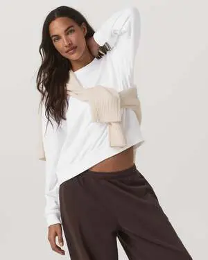 Vuori Sedona Seams Crew Neck T-shirt - White