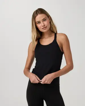Vuori Cove Layering Tank Top - Black