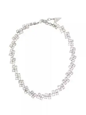 FORTE_FORTE Crystal Embellished Necklace - Silver