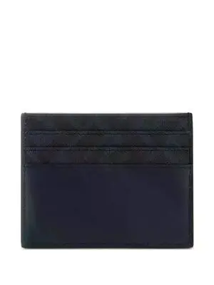 Fendi Logo Leather Card Holder - Blue