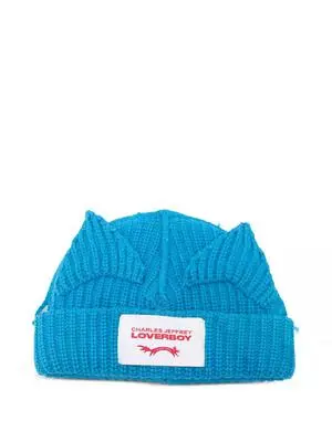 CHARLES JEFFREY Ears Beanie Hat - Blue
