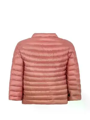 MOORER Padded Button Puffer Jacket - Pink