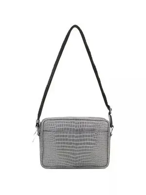 Philipp Plein Small Logo-plaque Top-zip Messenger Bag - Grey