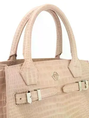 Philipp Plein Crocodile-printed Tote Bag - Neutrals