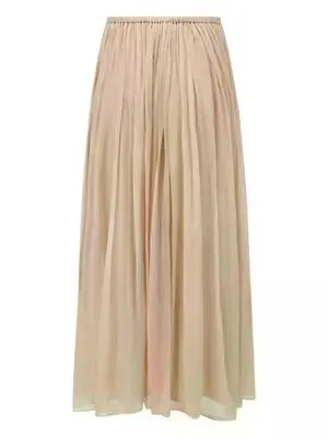 INTO THE EAST Pleated Silk Skirt