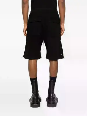Rick Owens Drawstring Shorts With Snap Button Detail