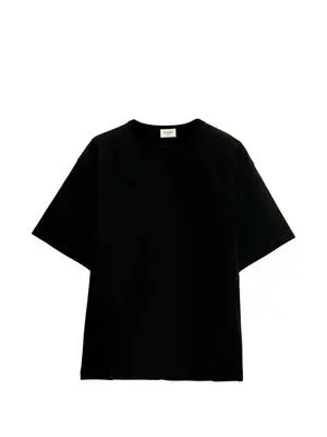 Saint Laurent Logo-embroidered T-shirt - Black