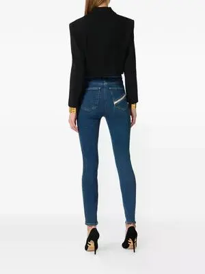 Elisabetta Franchi Logo Detail Skinny Jeans