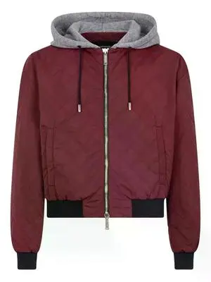 Dsquared2 Heritage Quilted Bomber Jacket - Red
