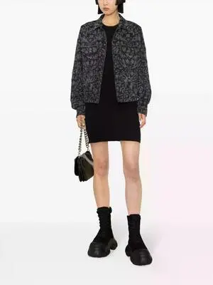 Off-White Tattoo Distressed Denim Jacket