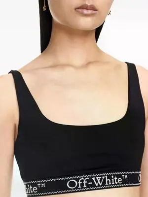 Off-White Logo Underband Crop Top