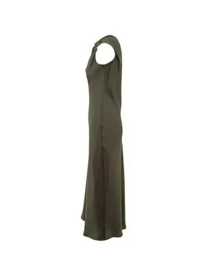 Max Mara One-shoulder Knotted Midi Dress