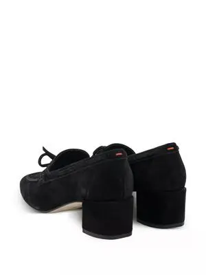 AeydĒ Suede Loafers With Tie Detail