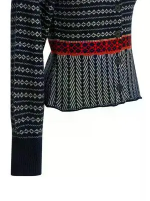 Guest In Residence Patterned Buttoned Cardigan
