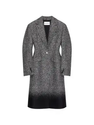Givenchy Herringbone Cocoon Coat
